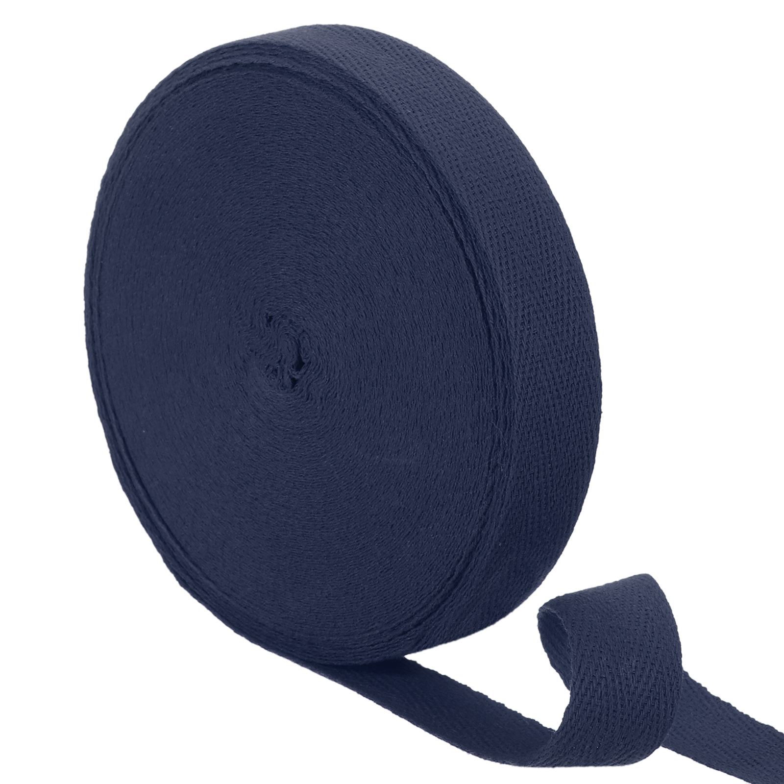 Uxcell 23 Yards Cotton Twill Tape, 20mm Herringbone Webbing Ribbon Bias Binding Tapes Dark Blue ...