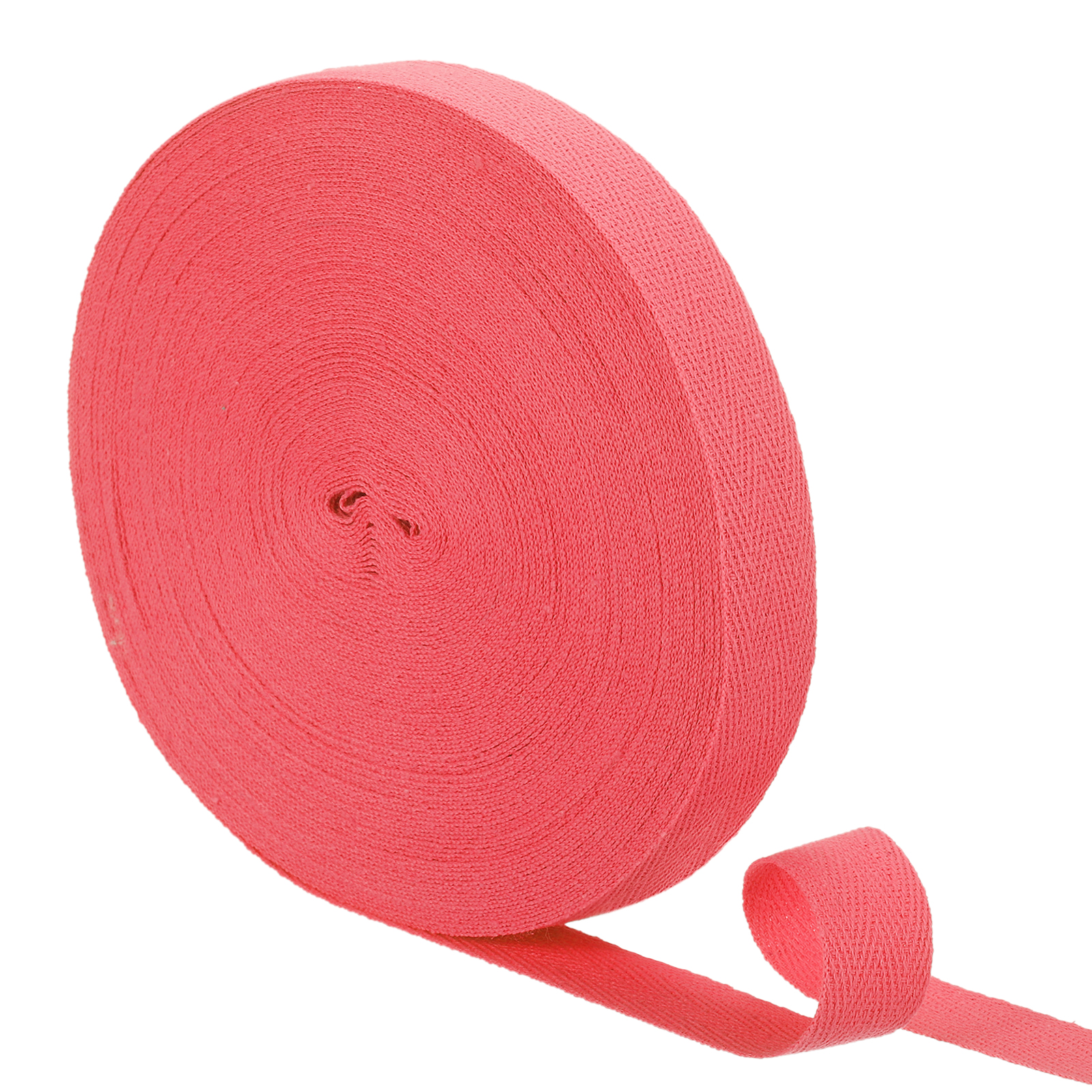 Uxcell 23 Yards Cotton Twill Tape, 20mm Herringbone Webbing Ribbon Bias Binding Tapes Pink Red ...