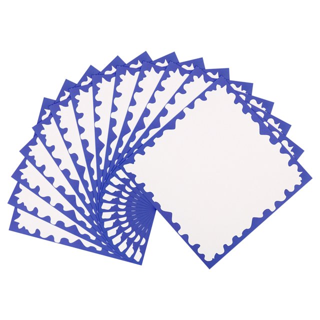 Uxcell 230Gsm 11x11 Inch Square Decorative Border Cardstock, 24Pcs ...