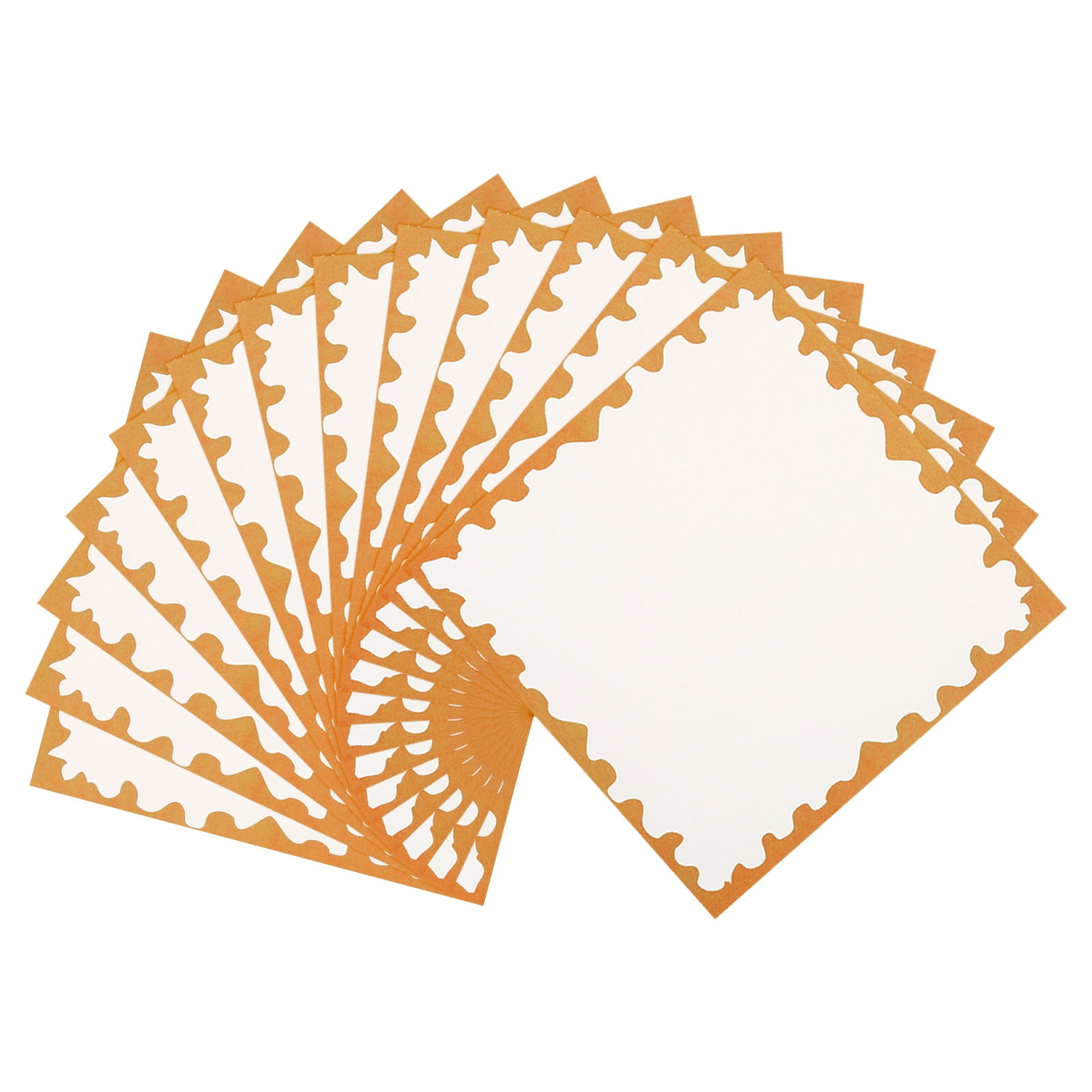 Uxcell 230Gsm 11x11 Inch Square Decorative Border Cardstock, 36Pcs ...