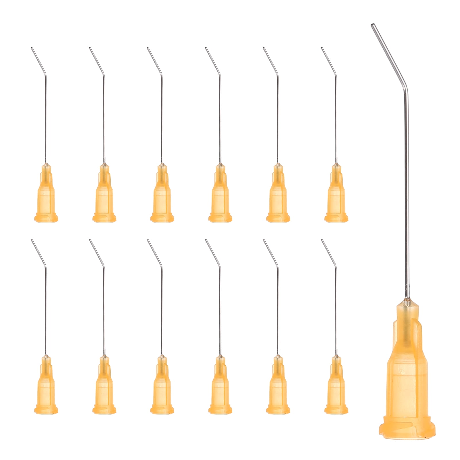 Uxcell 23Ga Angled Dispensing Needles, 25Pcs 1.5Inch 45° Curved ...