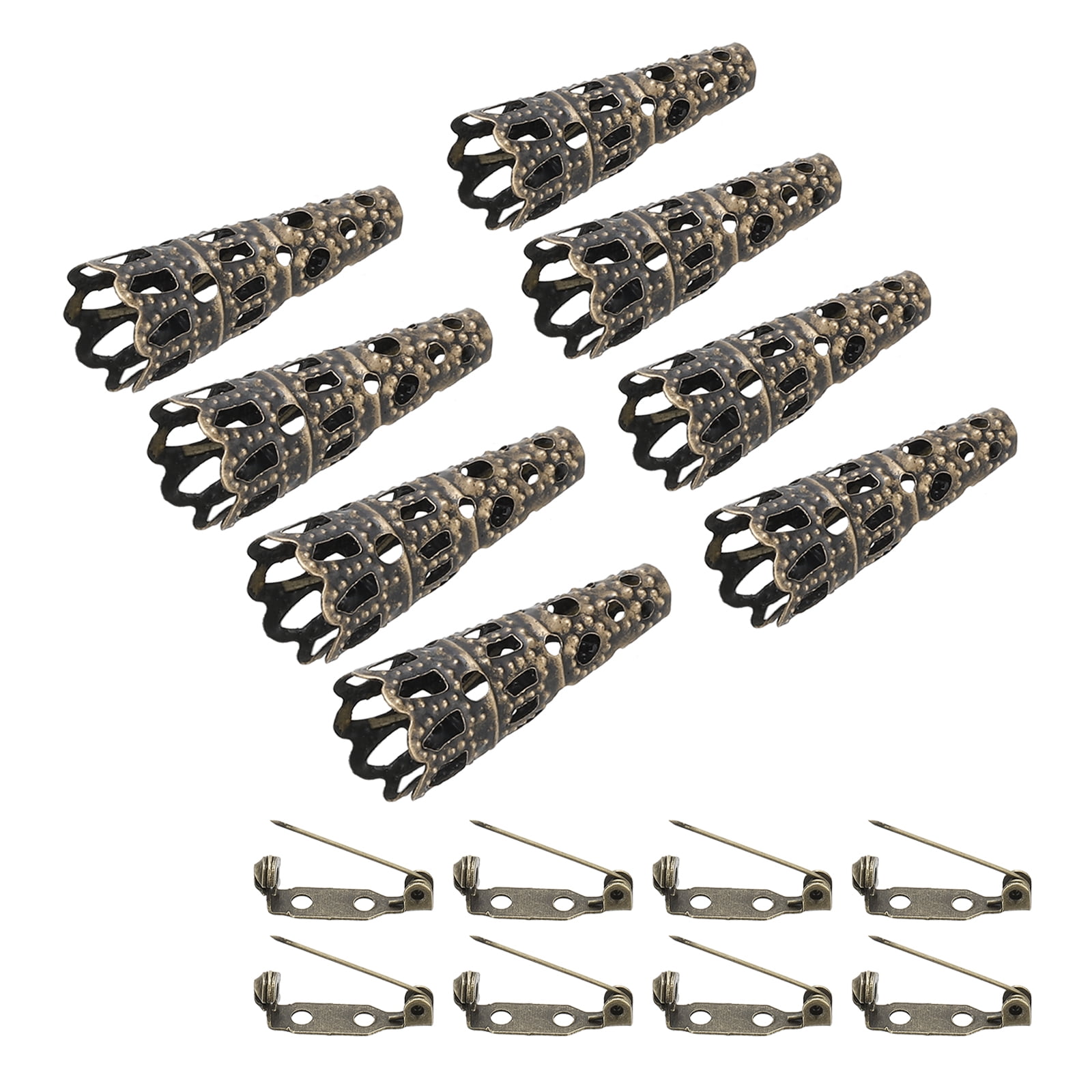 Uxcell 23mm Corsage Decorative Holder Brooch Pin Vase Pocket Boutonnieres Holder with Bar Pins ...