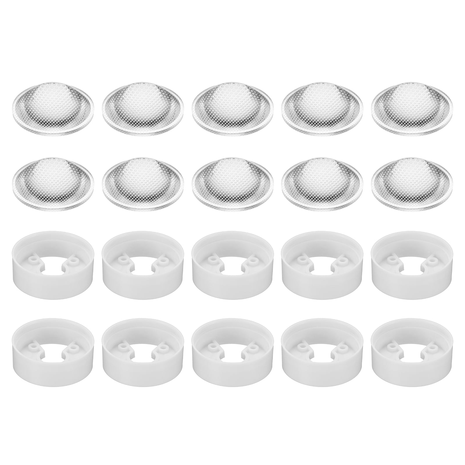 Uxcell 23mm LED Convex Len Kit Acrylic LED Optical Condenser Len ...
