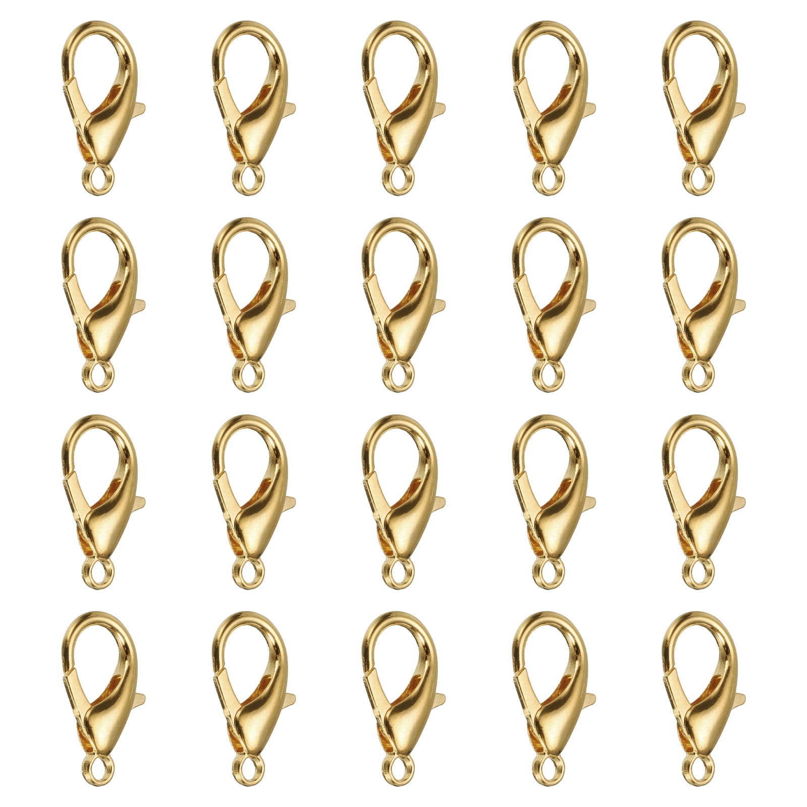 Uxcell 23x12mm Lobster Clasp, 100Pcs Metal Lobster Claws Clasp ...