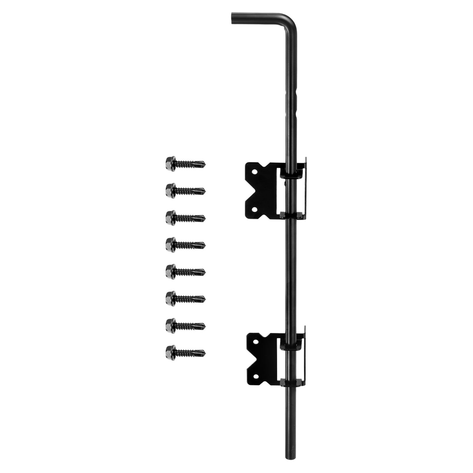 Uxcell 24" Cane Bolt Gate Drop Rod for Wood Fence, Iron Gate Hardware ...