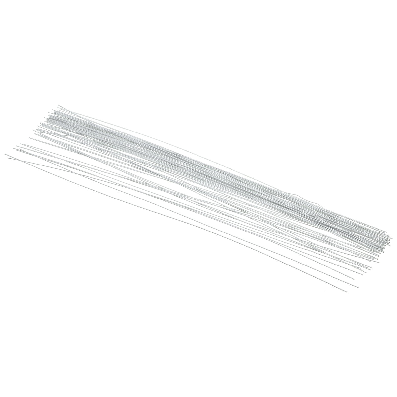 Uxcell 24 Gauge 14" Floral Stem Wire, 80 Pcs Paper Wrapped Iron Flower ...