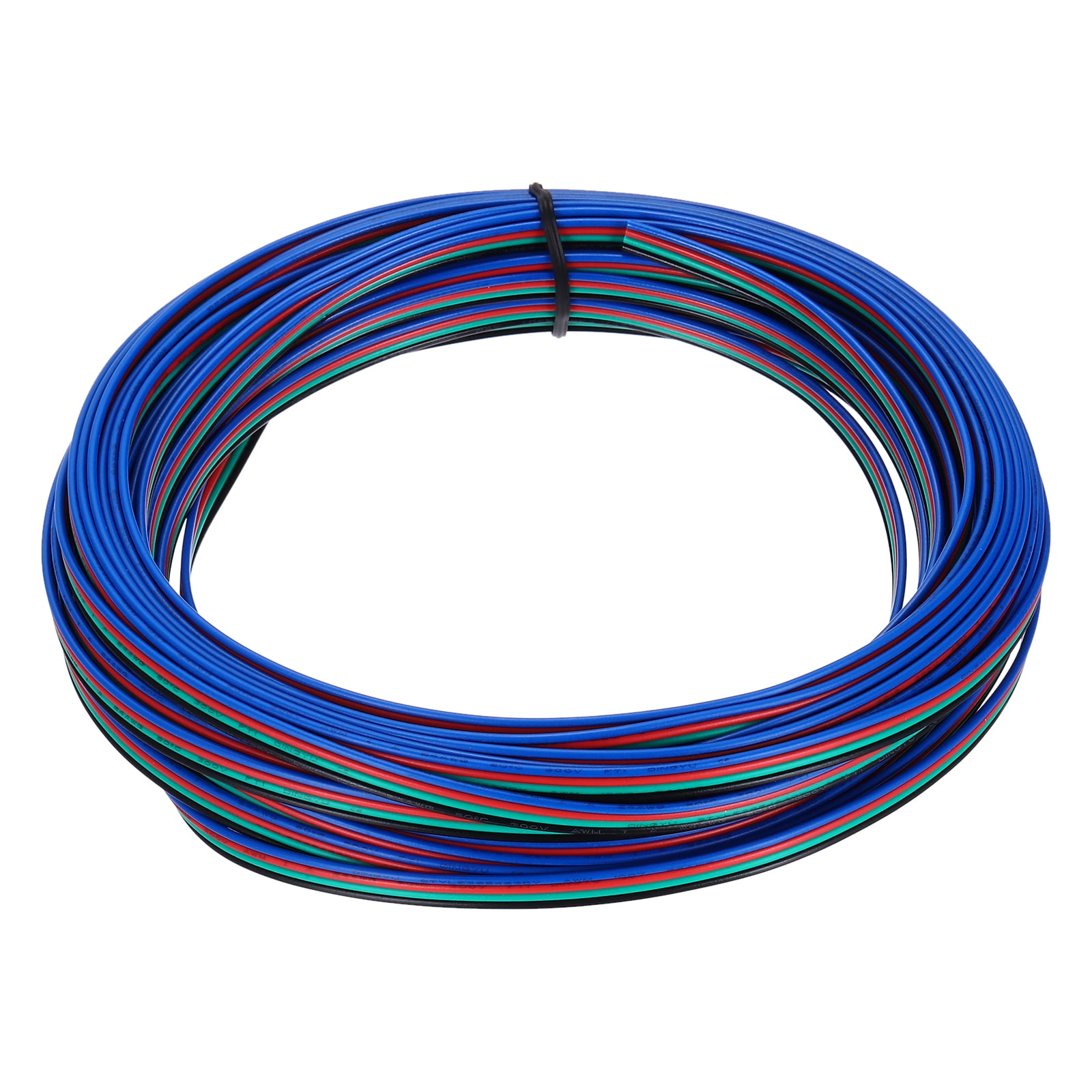 Uxcell 24 Gauge 4 Conductor Electrical Wire Tinned Copper Cable 39FT ...