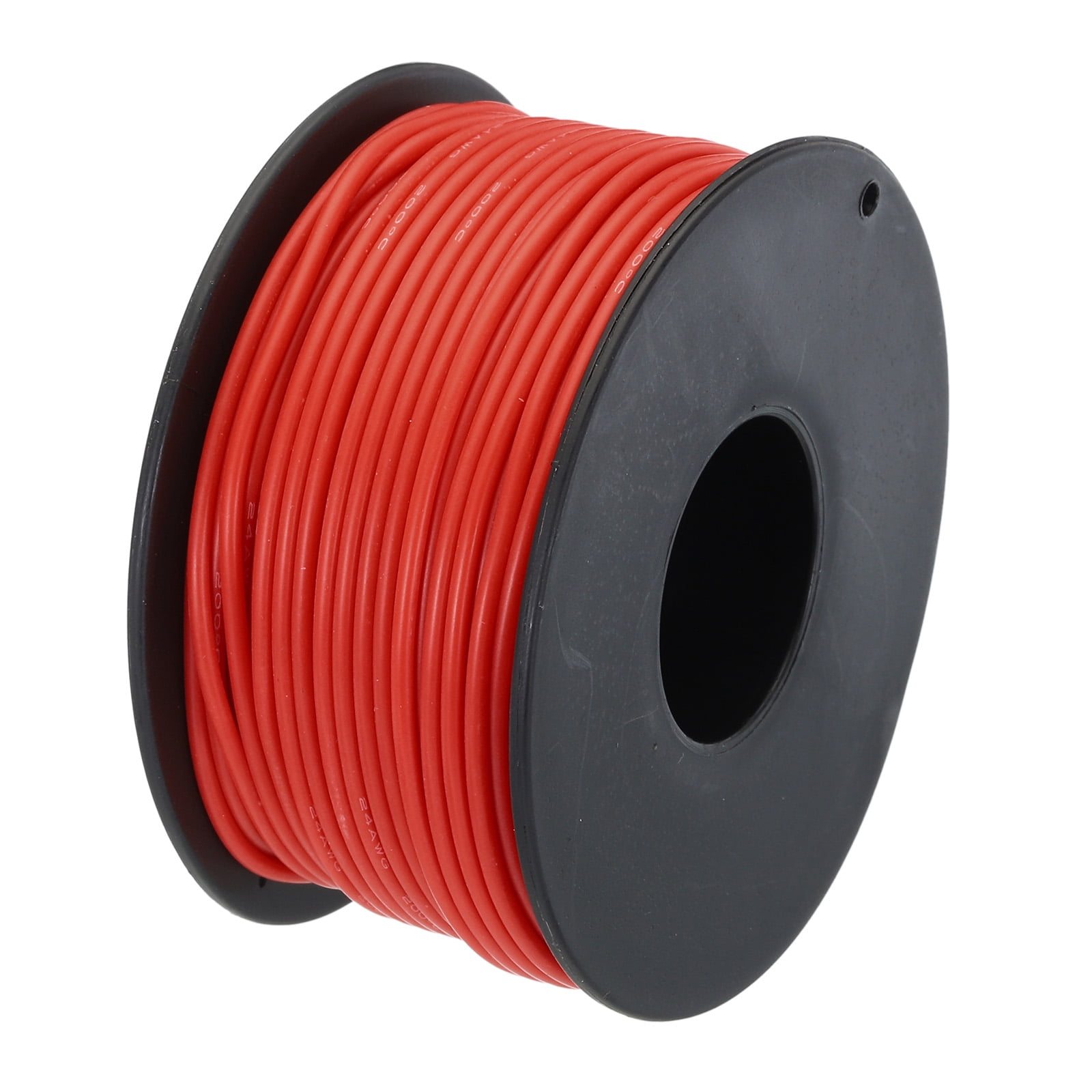 Uxcell 24 Gauge Silicone Wire 24AWG Electrical Wire Stranded Tinned Copper High Temp Hookup ...