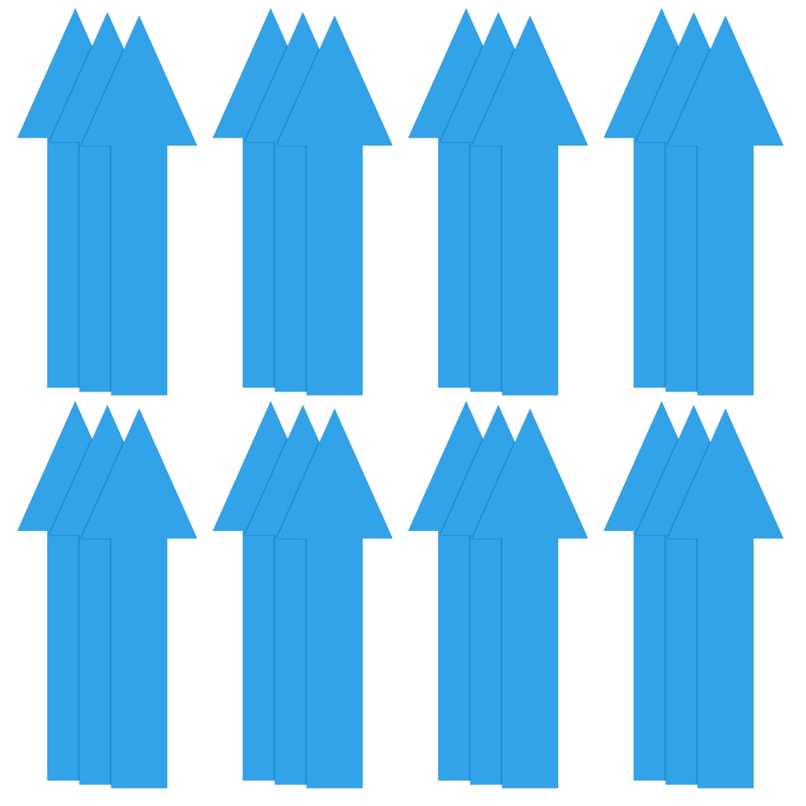 Uxcell 24-Pack Arrow Sticker, 6 Inch PVC Self Adhesive Arrow Sign for ...