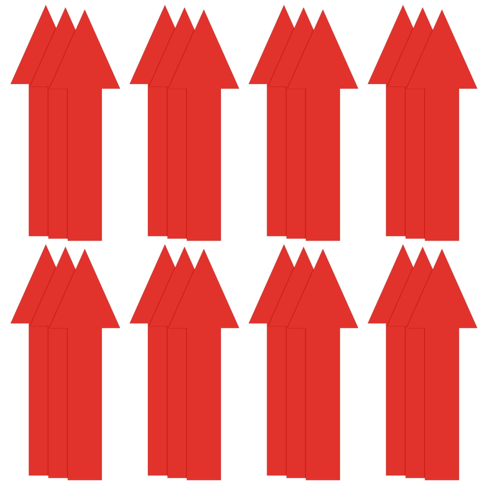 Uxcell 24-Pack Arrow Sticker, 6 Inch Self Adhesive Arrow Sign for Floor ...