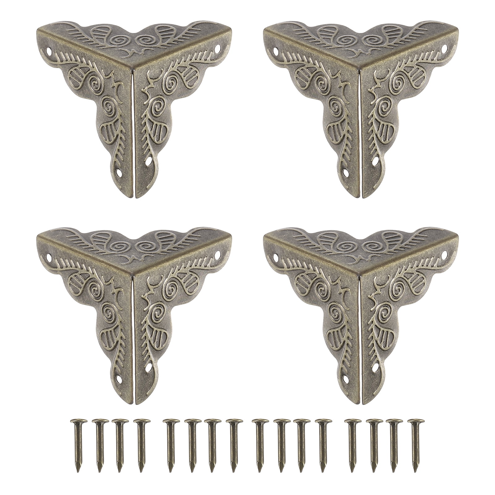 Uxcell 24 Pack Box Edge Guard, 25mm Decorative Box Corner Cover, Corner ...