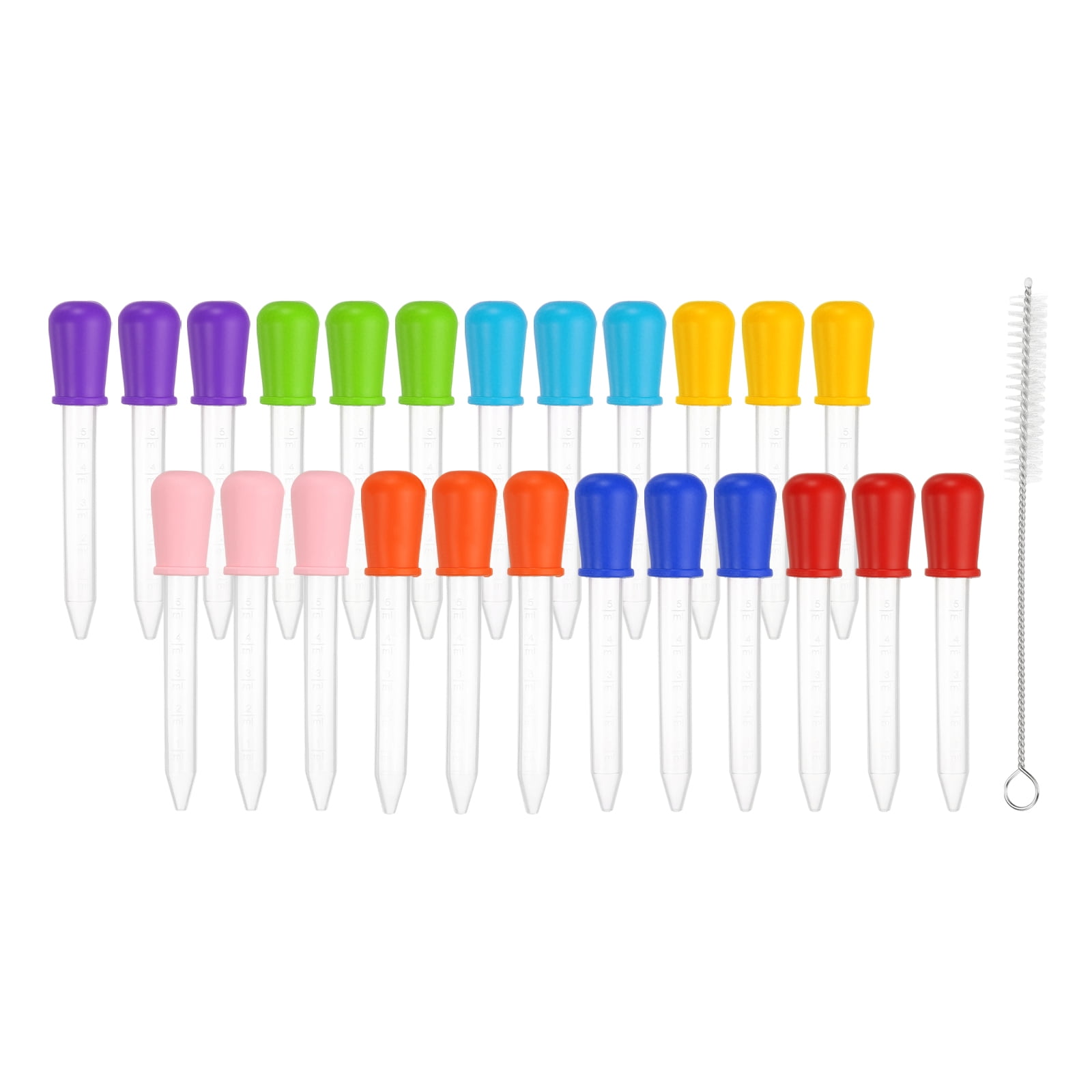 Uxcell 24 Pack Liquid Pipettes Droppers, Silicone Dropper with A Clean ...