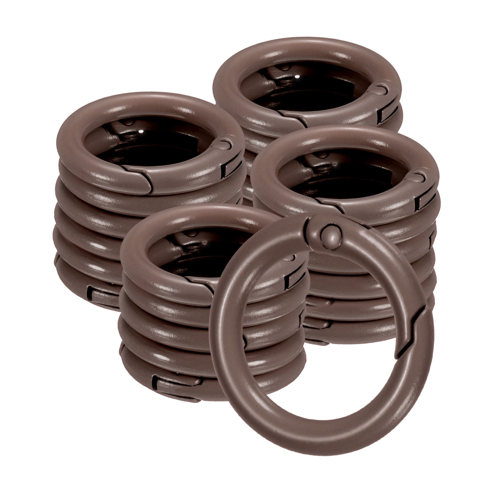 Uxcell 24-Pack Metal Spring O Rings, 5/8" Zinc Alloy Spring Keyring ...
