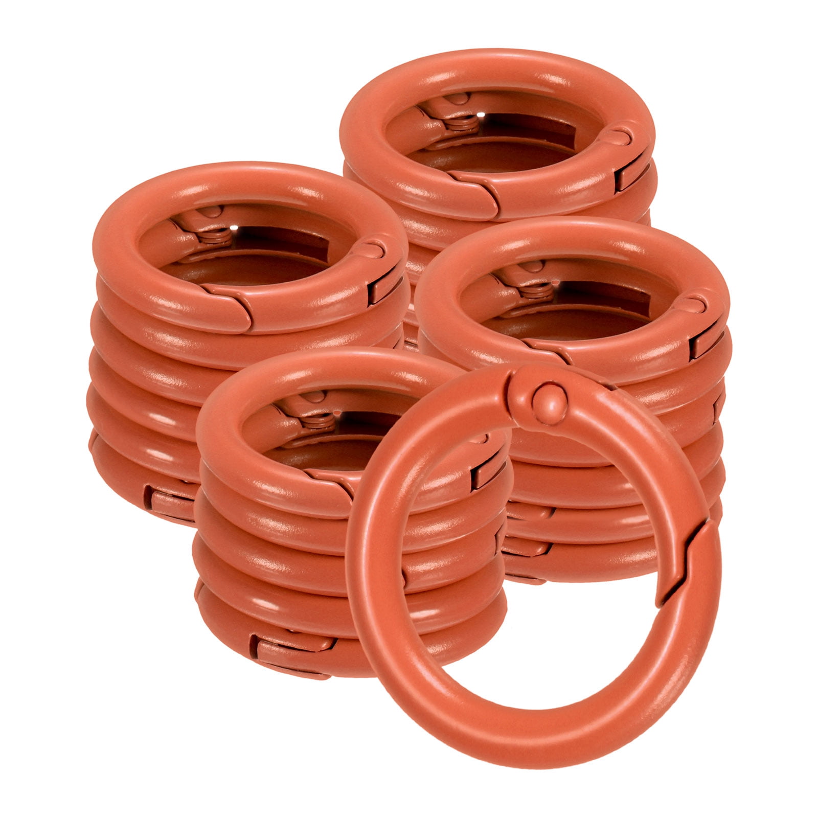 Uxcell 24-Pack Metal Spring O Rings, 5/8" Zinc Alloy Spring Keyring ...