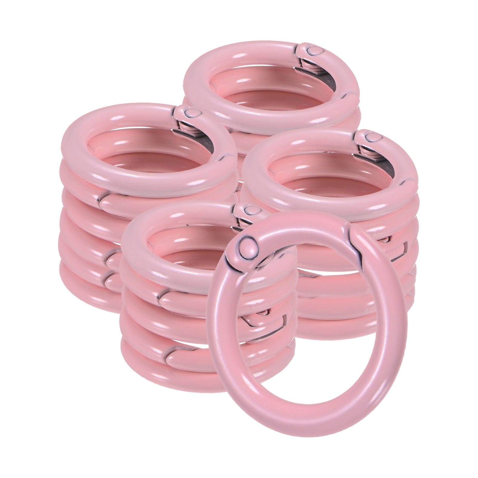 Uxcell 24-Pack Metal Spring O Rings, 5/8" Zinc Alloy Spring Keyring ...