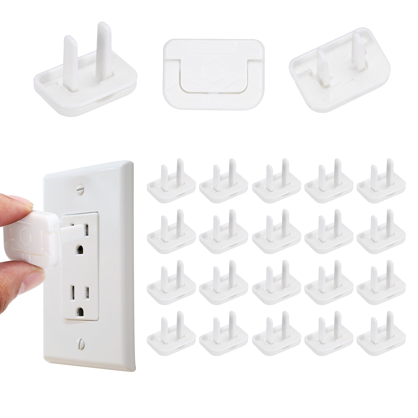 Uxcell 24 Pack Outlet Covers Proofing, Electrical Safety Plug Covers ...