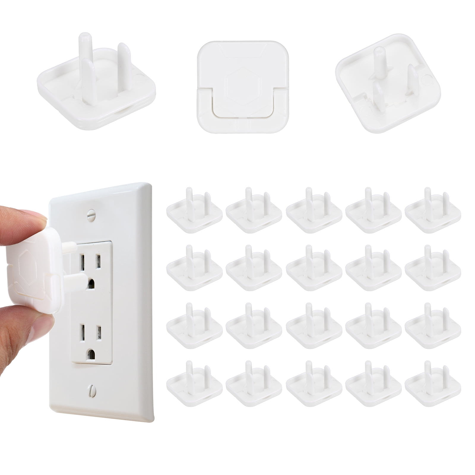 Uxcell 24 Pack Outlet Covers Proofing, Electrical Safety Plug Covers ...