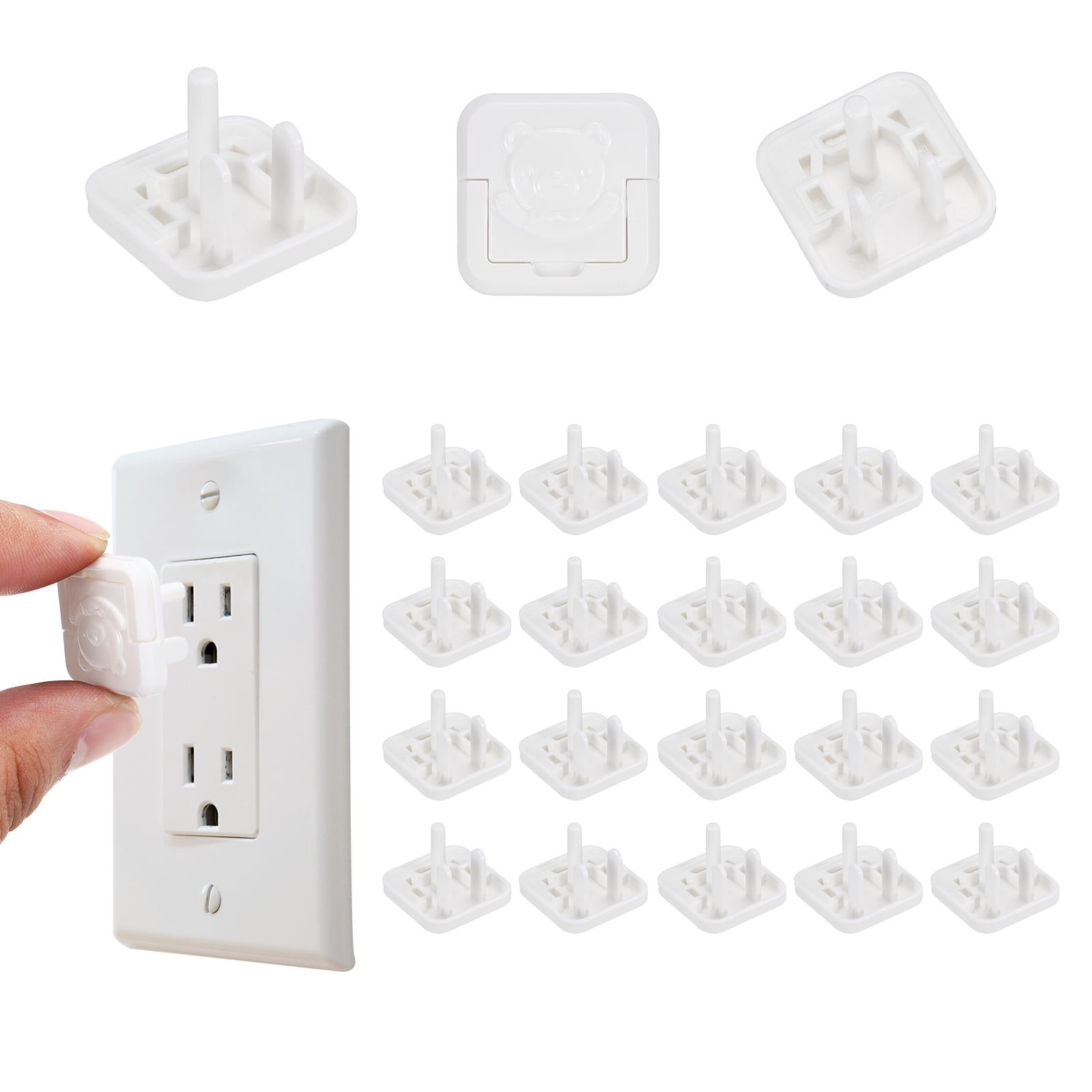 Uxcell 24 Pack Outlet Covers Proofing, Electrical Safety Plug Covers ...
