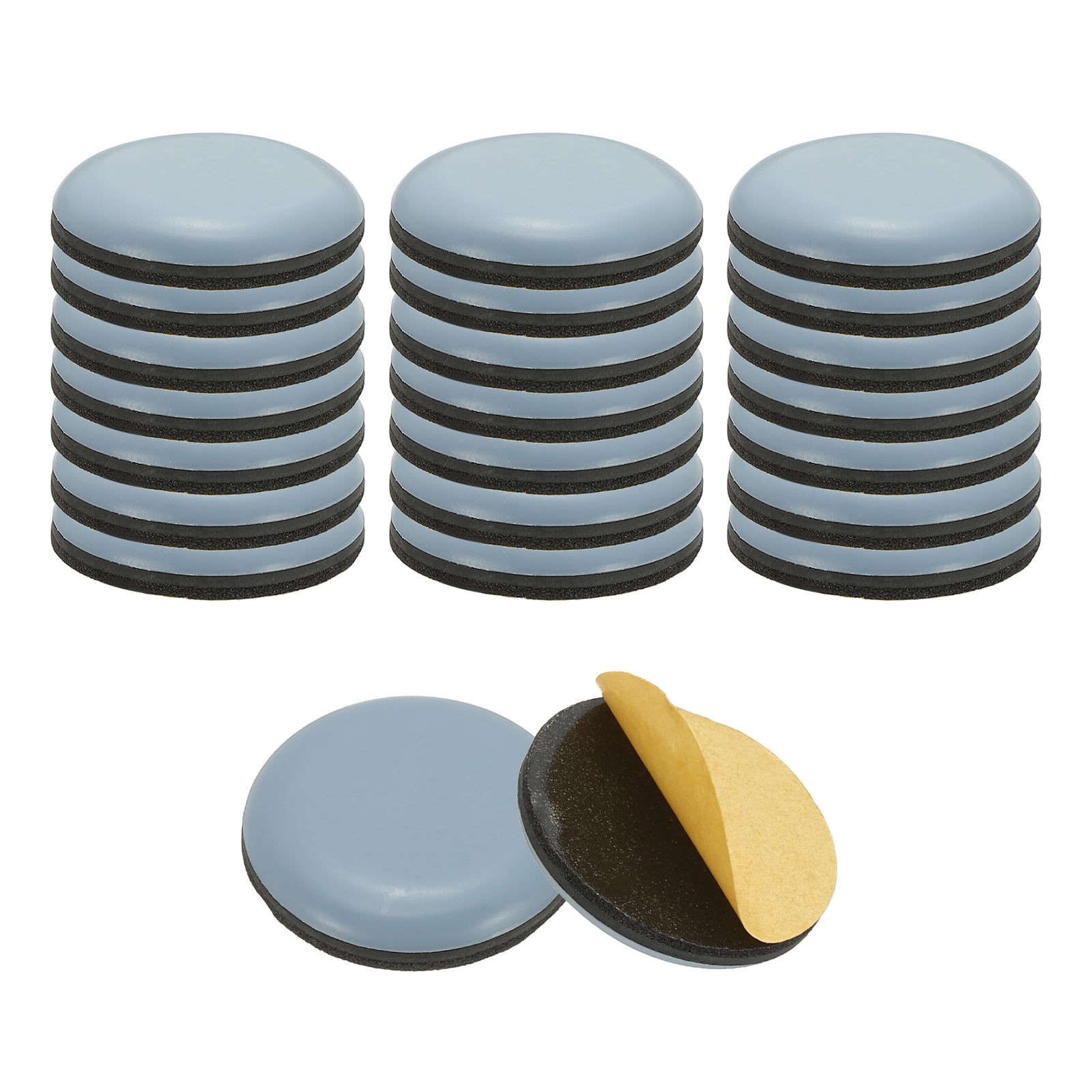 Uxcell 24 Pack Stick Furniture Sliders, 1-3/16" Chair Slider Furniture ...