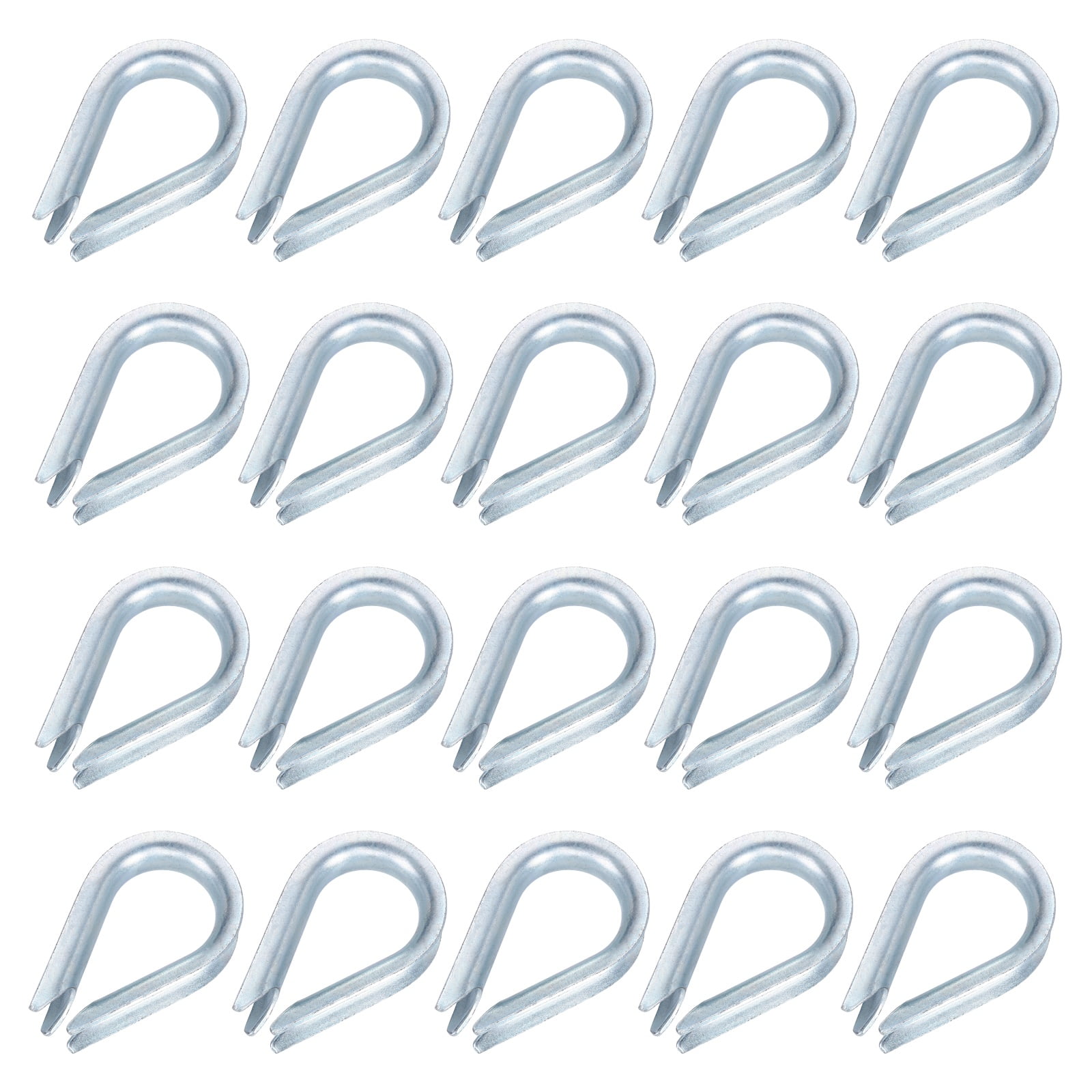 Uxcell 24 Pack Wire Rope Thimble, 3/8" M10 Carbon Steel Thimble for 3/8 ...