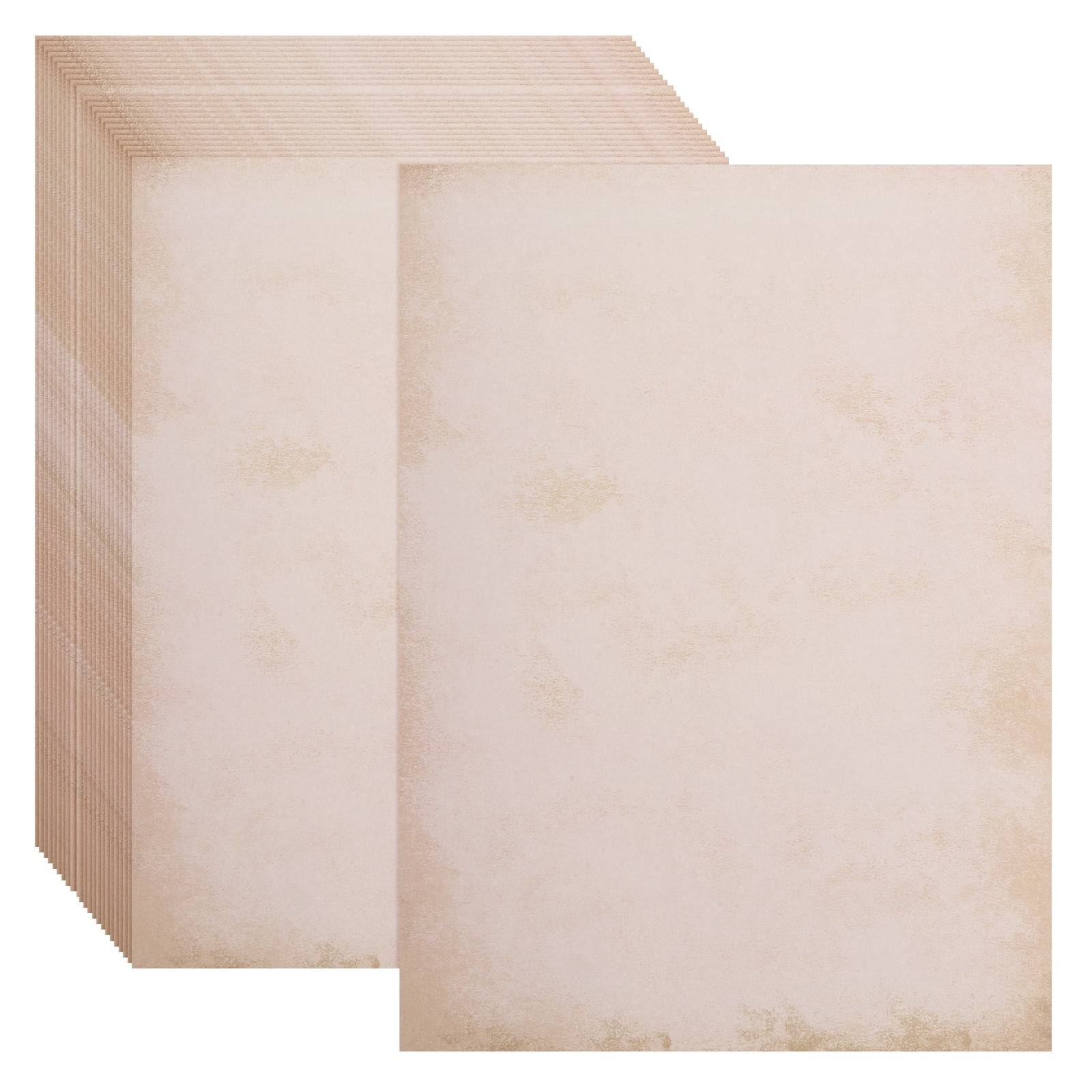 Uxcell 48 Packs Vintage Cotton Paper Printer Paper Pink Red-8 x 11 ...