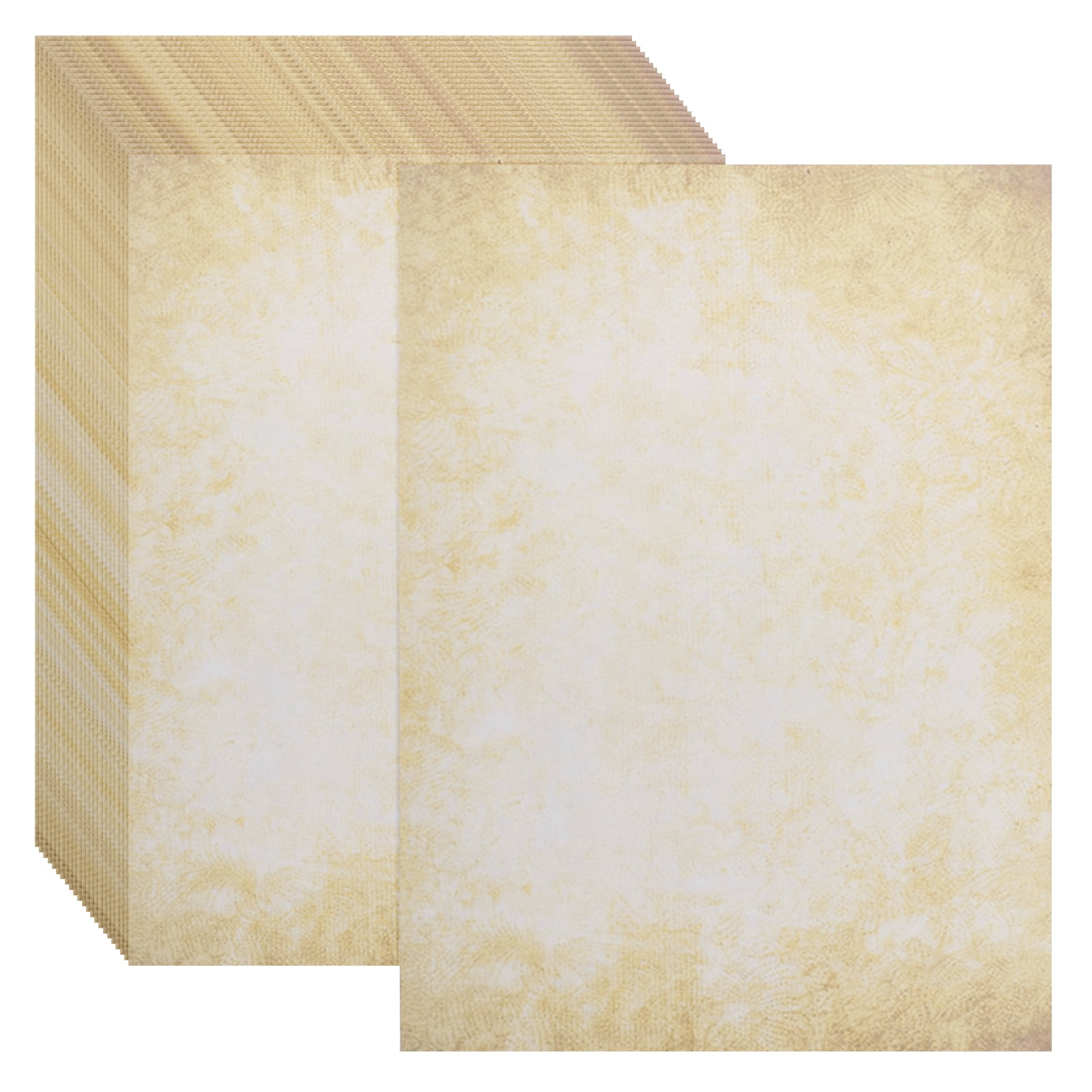 Uxcell 24 Packs Vintage Cotton Paper Printer Paper Soft Beige 8 x 11 ...