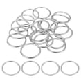 Uxcell 24 Pcs 1 Inch Carbon Steel O Rings Seam Non-Welded Opening Round ...