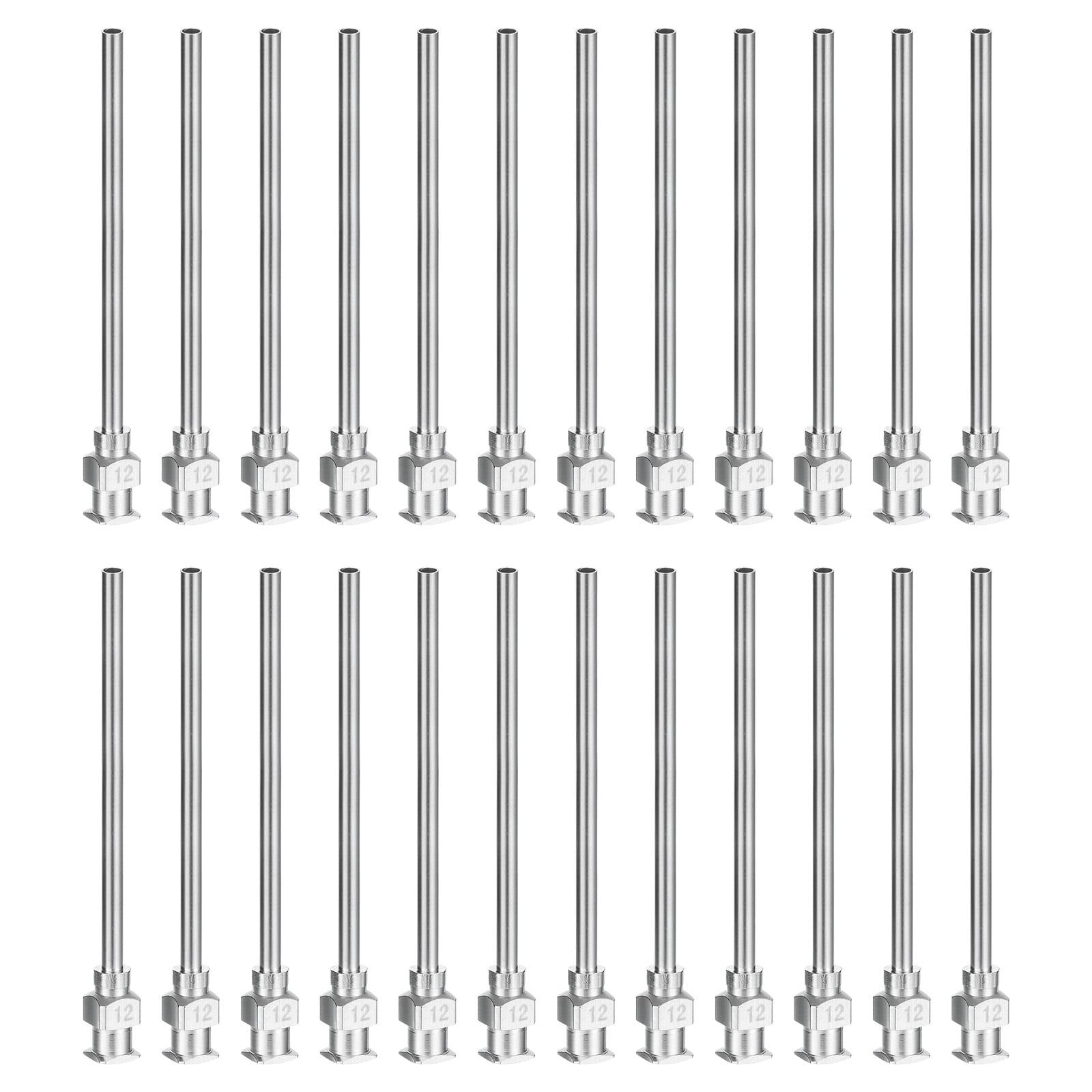 Uxcell 24 Pcs 12G 2 Inch Blunt Tip Dispensing Needle with Lure Lock for ...