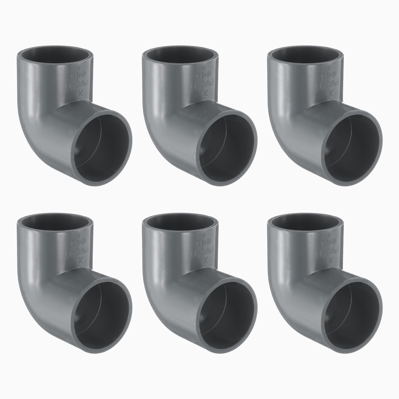 Uxcell 6pcs 1.2" 90 Degree Elbow Pipe Fittings, Furniture Construction ...