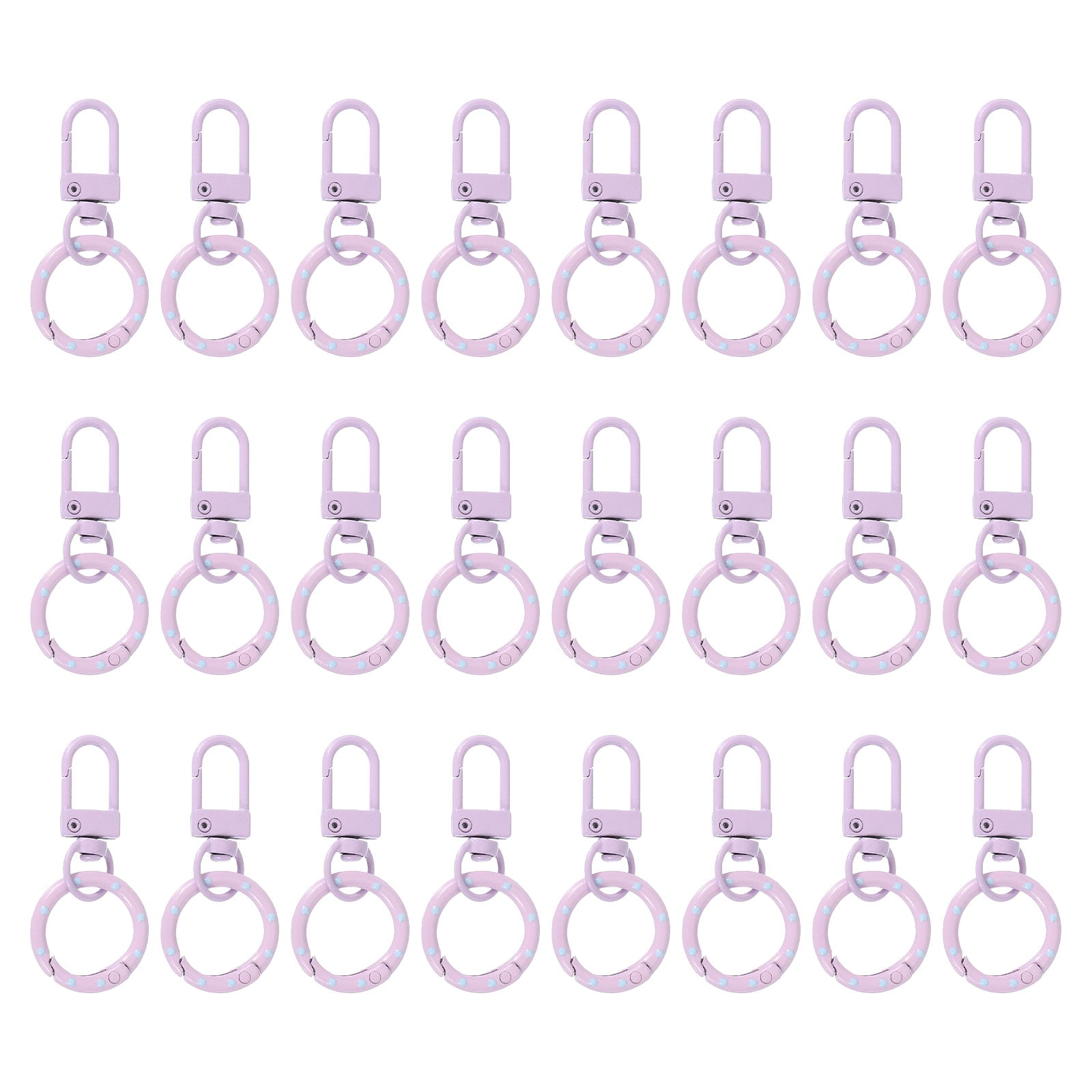 Uxcell 24 Pcs Lobster Claw Clasp, Colorful Metal Keychain Clasp Swivel ...