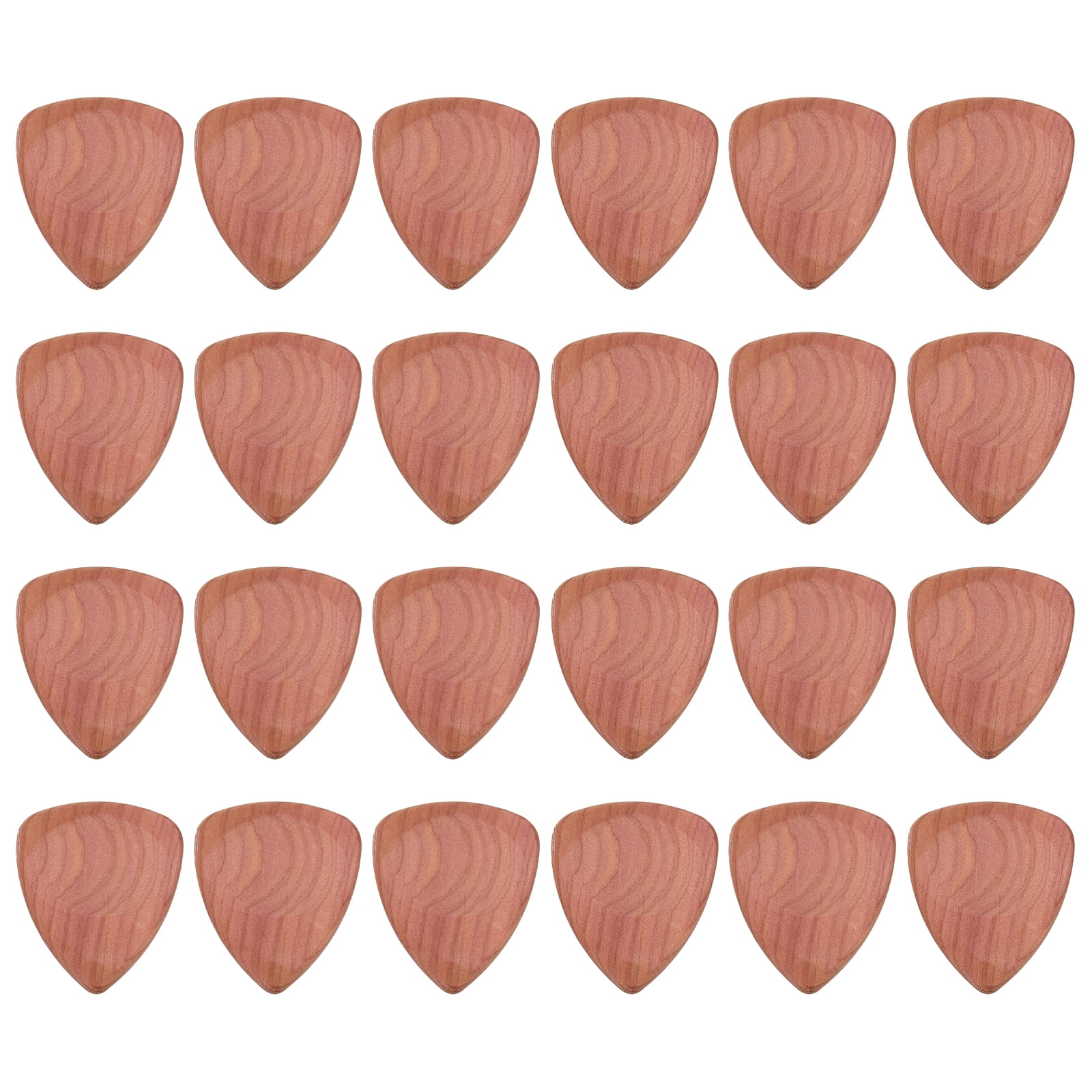 Uxcell 24 Pcs Wood Guitar Pick, 3.0mm Ultra Heavy Gauge Pine Wood ...