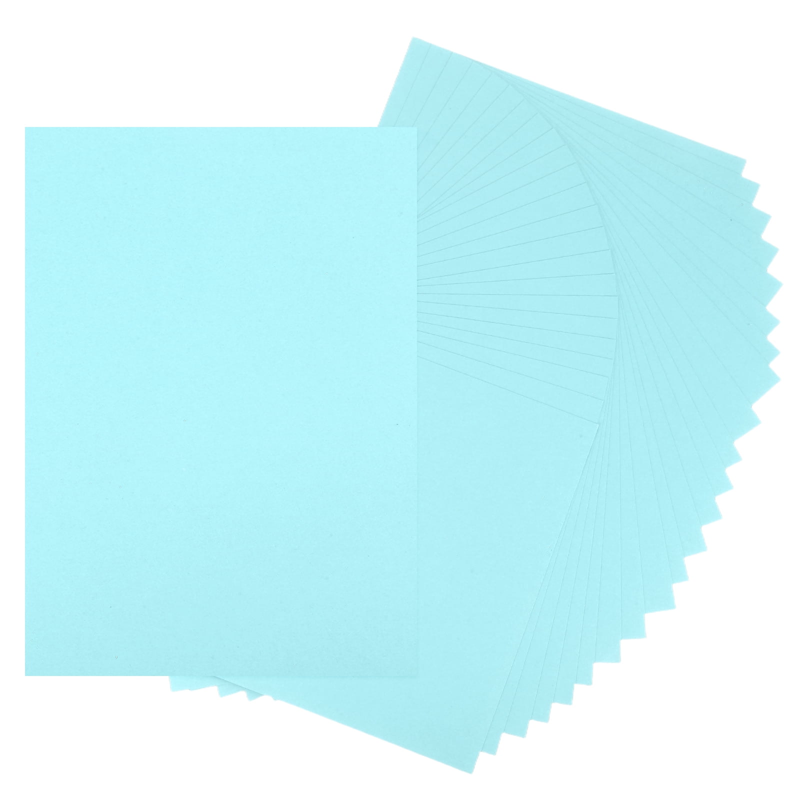 Uxcell 24 Sheets Light Blue Cardstock Printer Paper 8.5" x 11" A4 Thick ...
