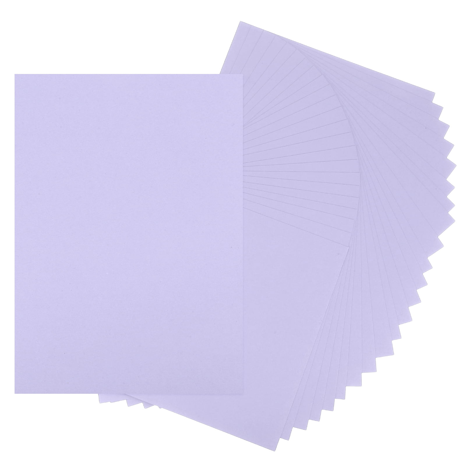 Uxcell 24 Sheets Light Purple Cardstock Printer Paper 8.5" x 11" A4 ...