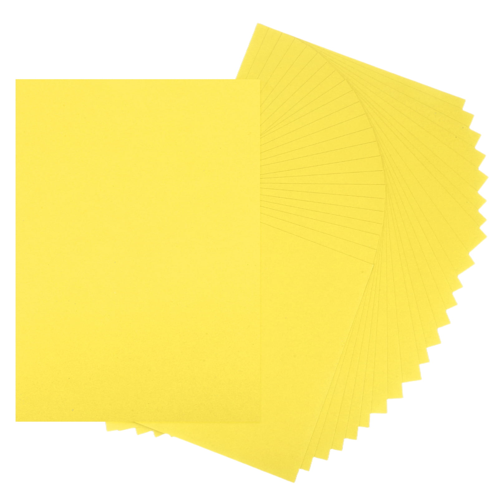 Uxcell 24 Sheets Yellow Cardstock Printer Paper 8.5" x 11" A4 Thick Paper Sheet 250gsm/170lb ...