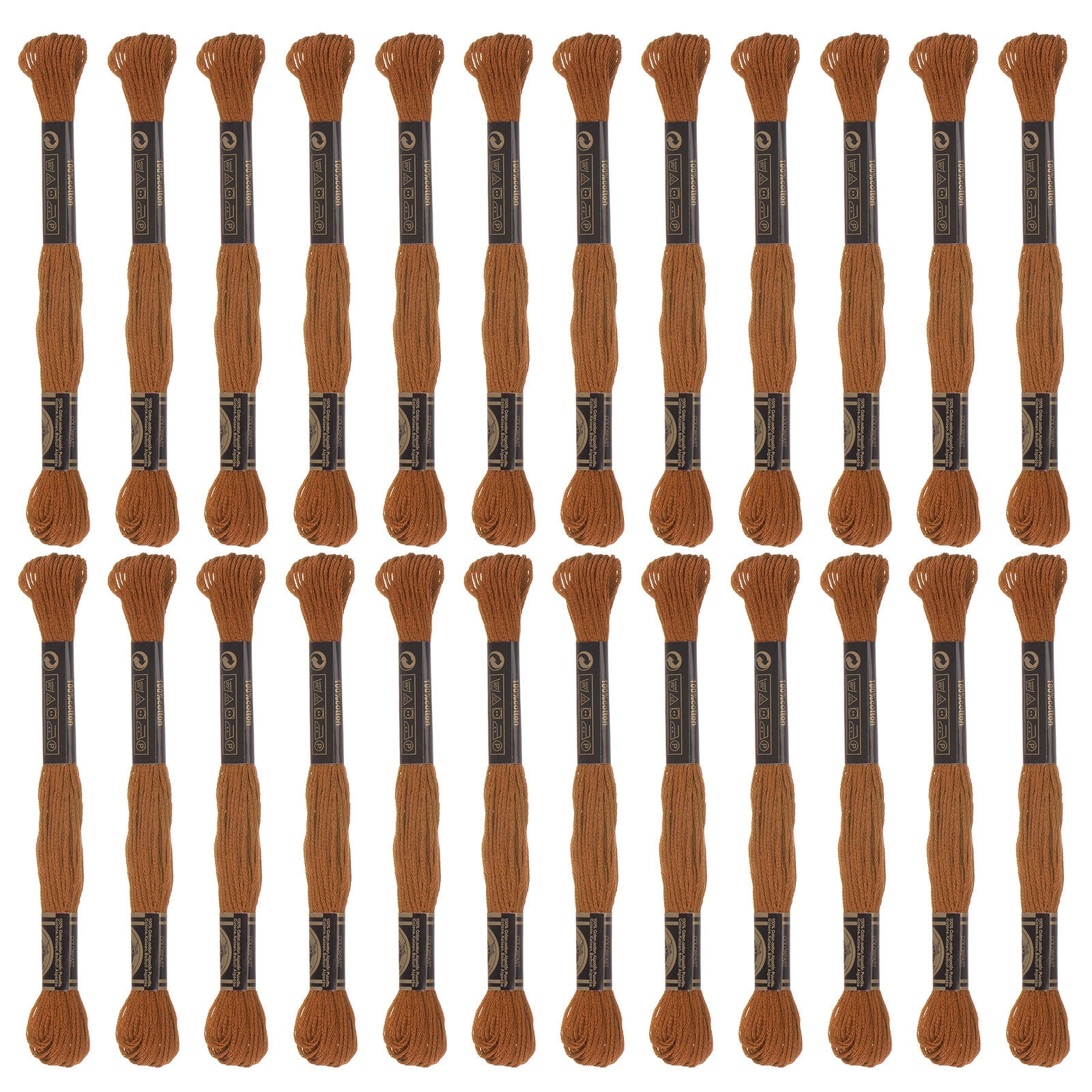 Uxcell 24 Skeins Embroidery Floss 8.75 Yard Each Long Fiber Cotton ...