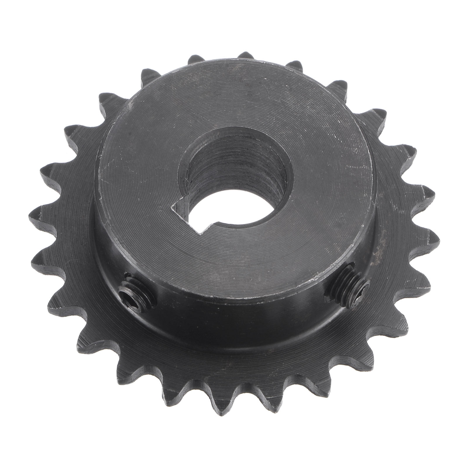 Uxcell 24 Teeth Sprocket 1/4" Pitch, 12mm Bore Carbon Steel, 5x2.3mm ...