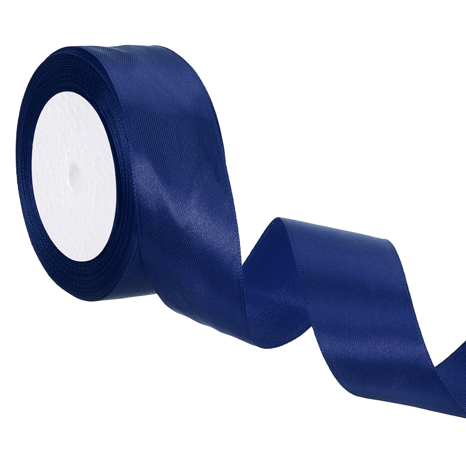 Uxcell 24 Yards Navy blue Satin Ribbon, Polyester for Gift Wrapping ...