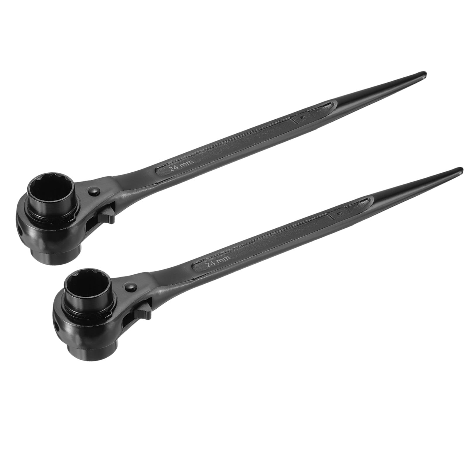 Uxcell 24 x 27mm 12-Point Scaffold Podger Ratchet Spanner Ratcheting ...