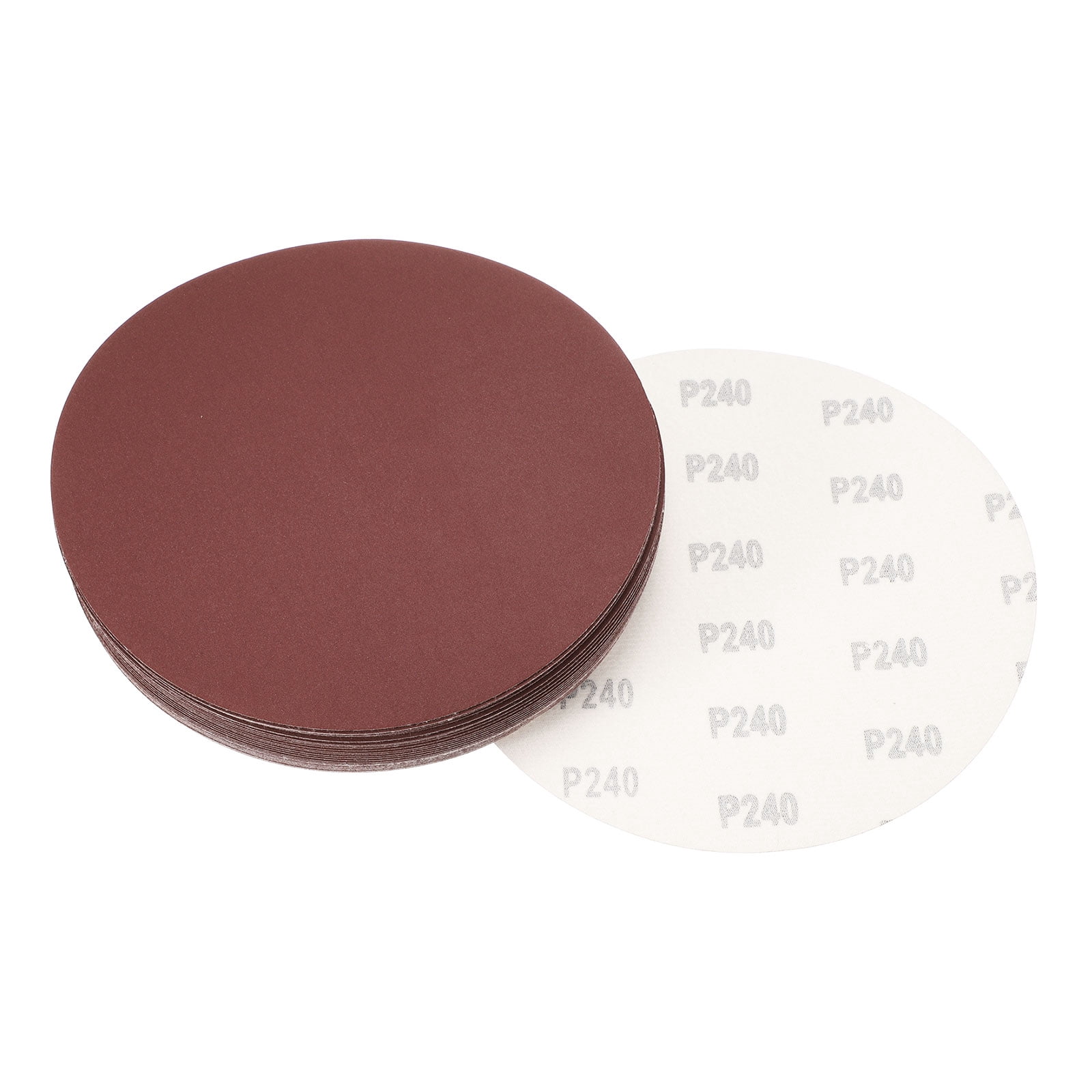 Uxcell 240 Grits 8-Holes Sanding Discs Hook and Loop Wet Dry Sandpaper ...