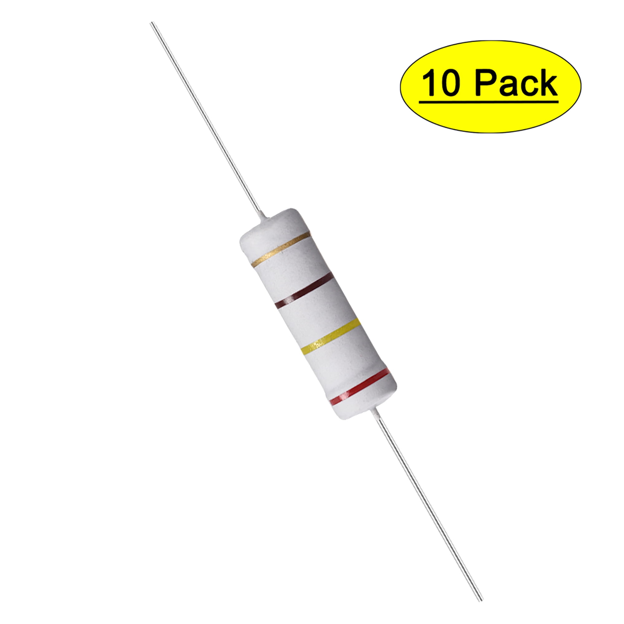 Uxcell 10Pcs 5W 5 Watt Metal Oxide Film Resistor Axile 240 Ohm ±5% ...