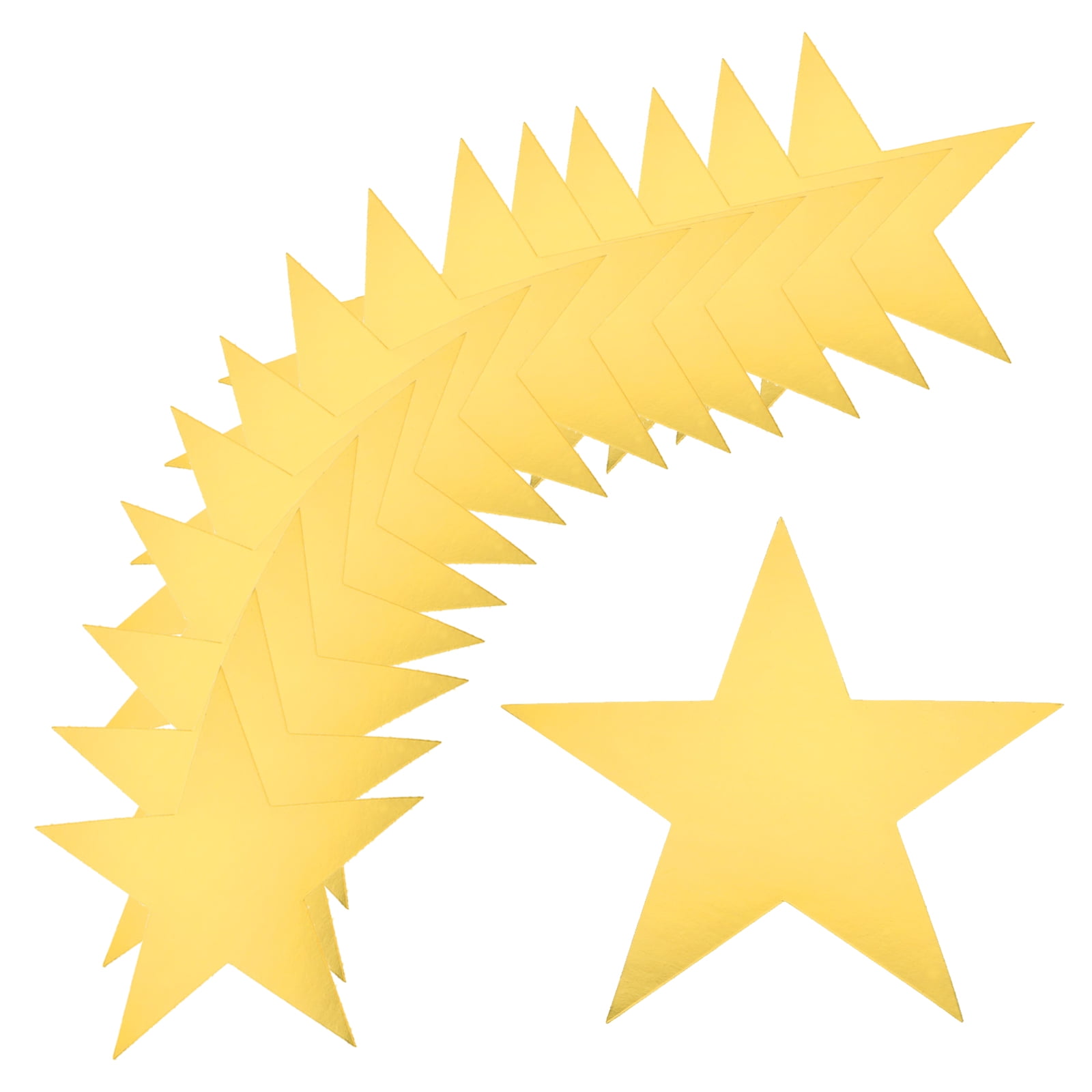 Uxcell 240Pcs Gold Stars Cutouts Double Printed Paper Stars Decoration ...