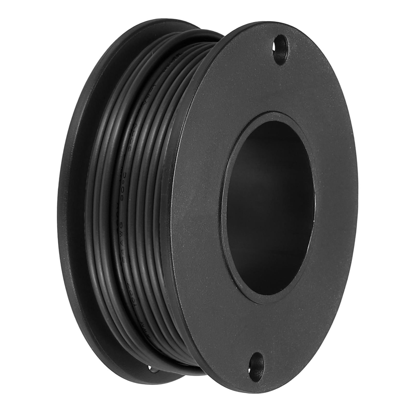 Uxcell 24AWG Stranded Wire PVC Hookup 10M/33ft Black, Electrical Wire ...