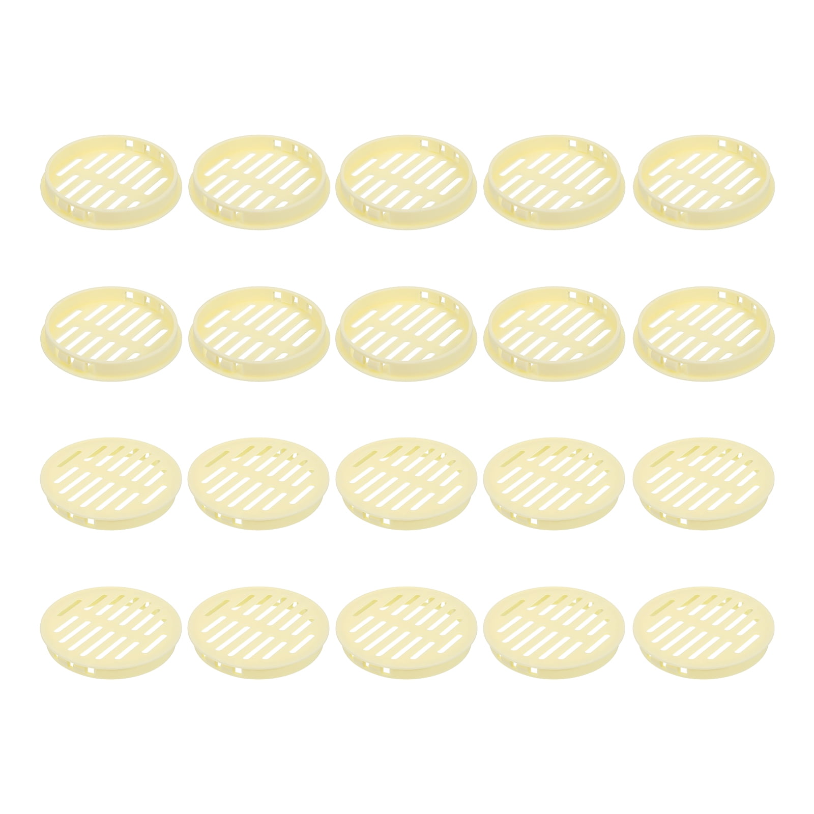 Uxcell 24Pcs 80mm/3.15" Circular Soffit Air Vents, Plastic Soffit Vent ...