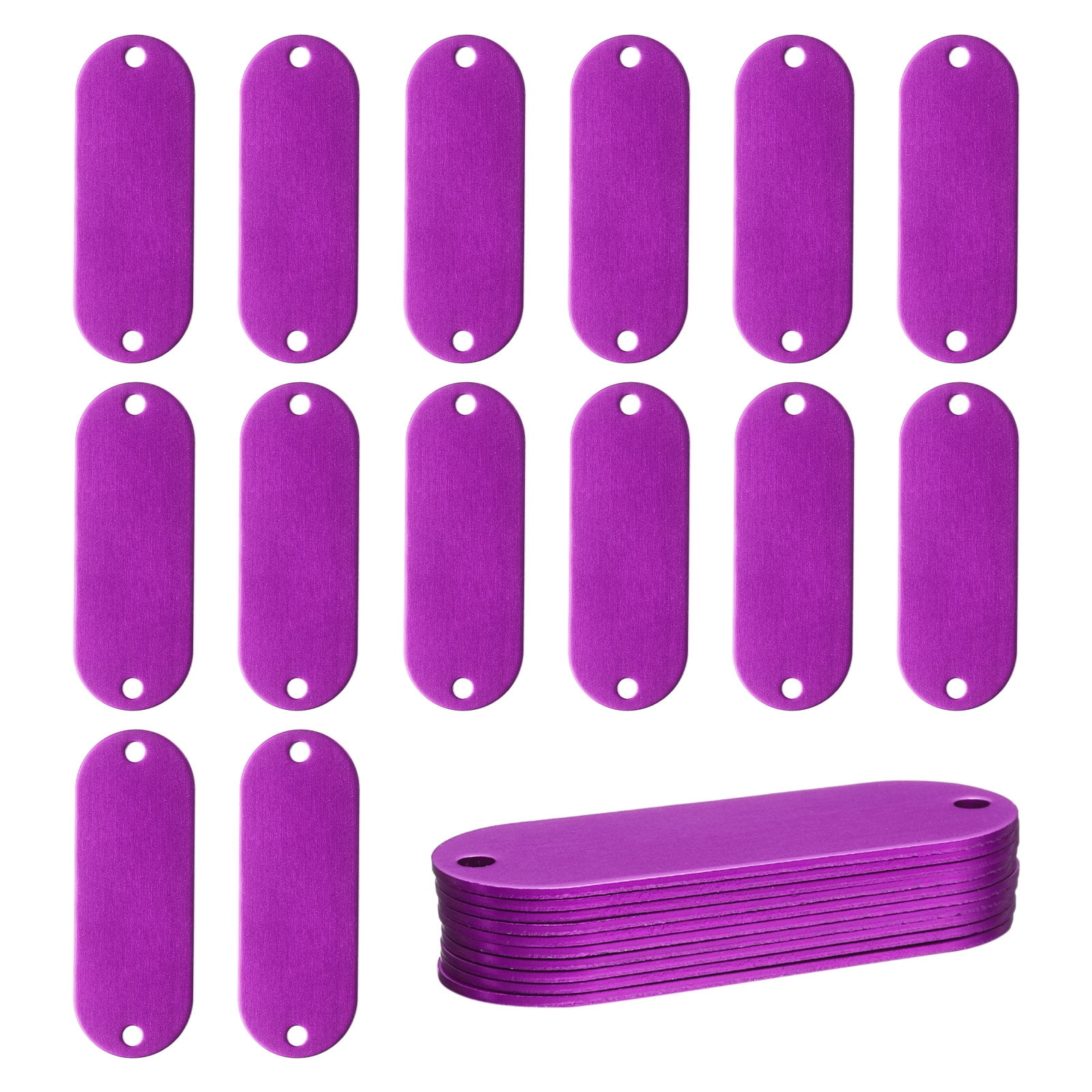 Uxcell 24Pcs Aluminum Engraving Blanks Tags, Metal Blank Tags Stamping ...