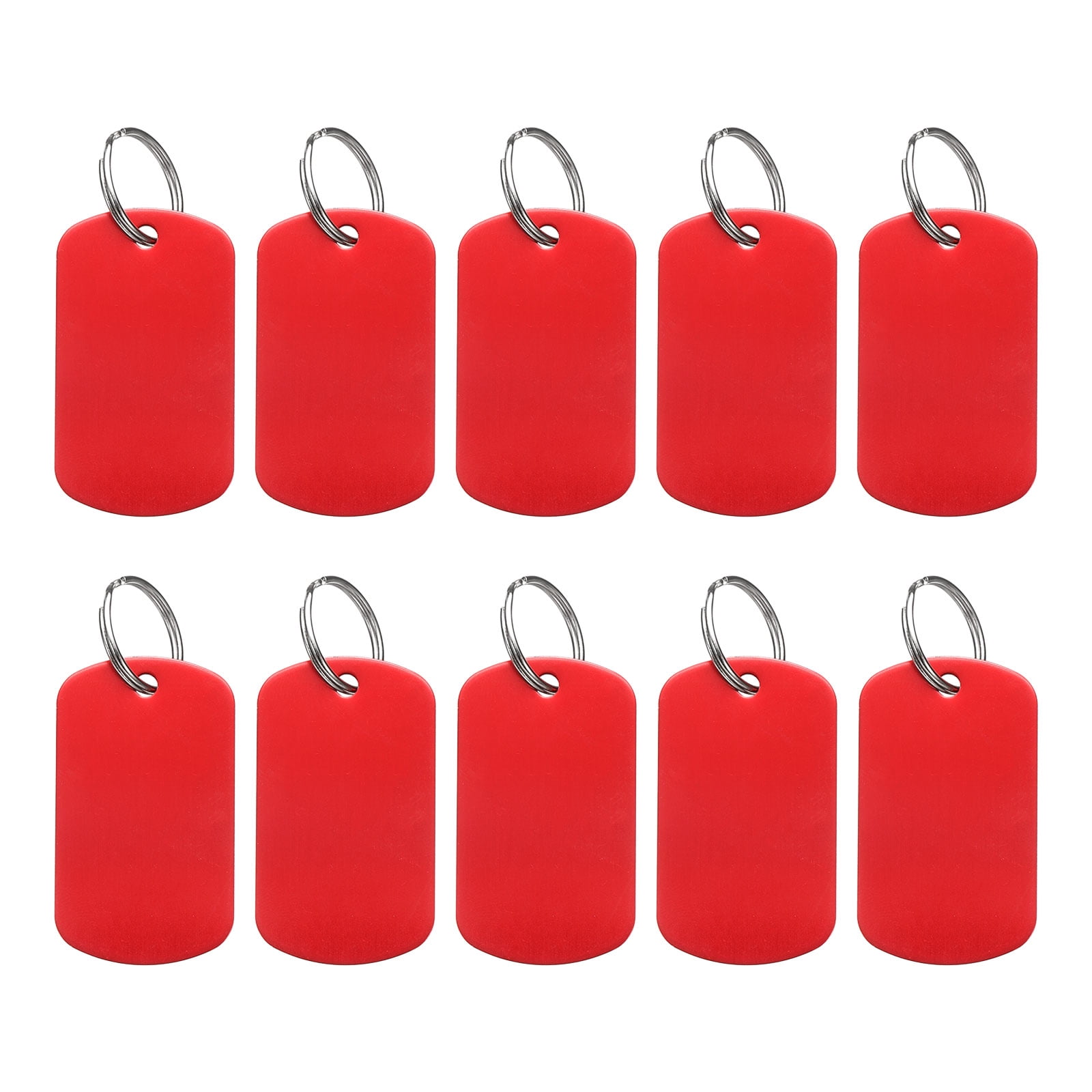 Uxcell 10Pcs Aluminum Engraving Blanks Tags, Metal Blank Tags Stamping ...
