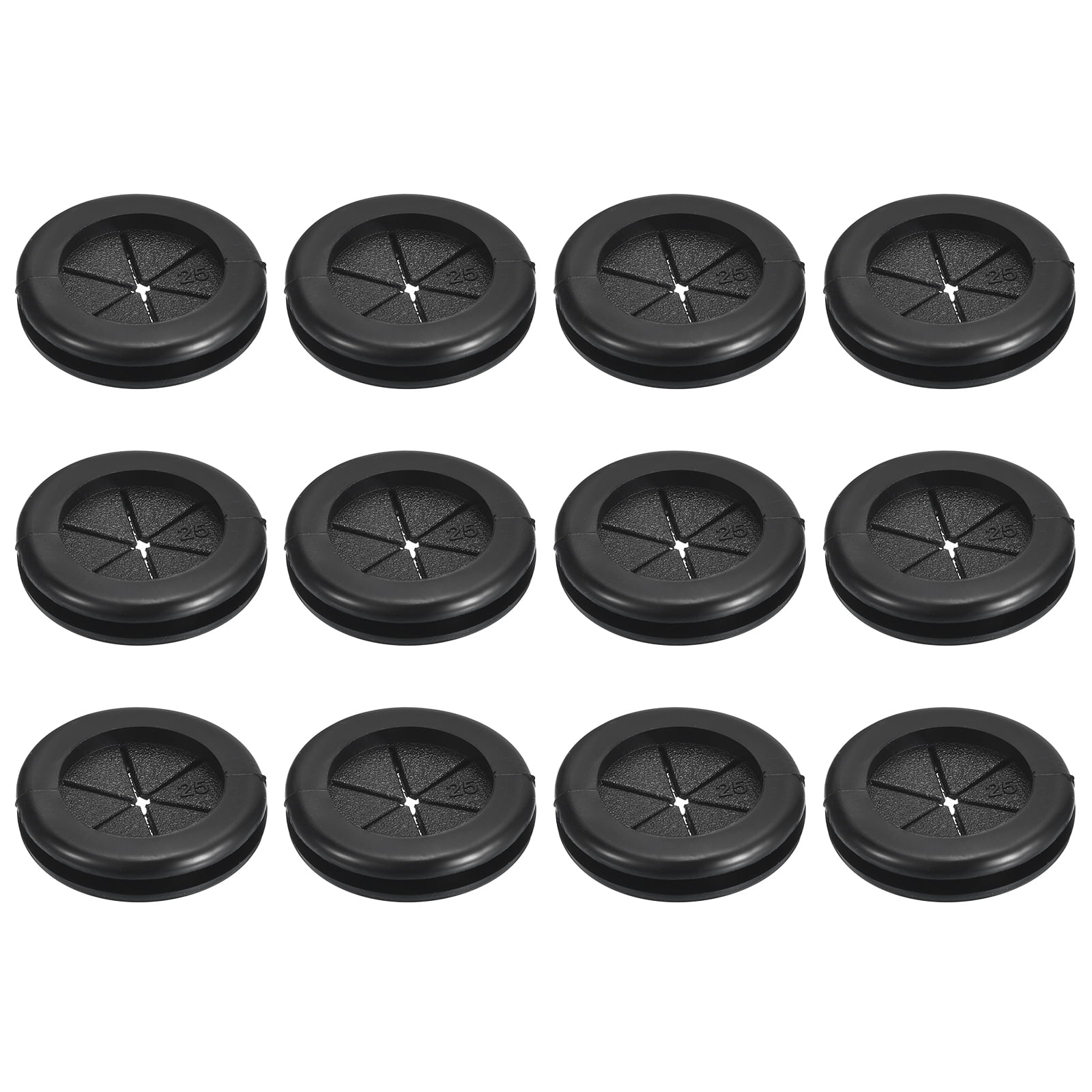 Uxcell 24Pcs Double Sided Rubber Grommets 13/16"(21mm) ID 1"(25mm ...