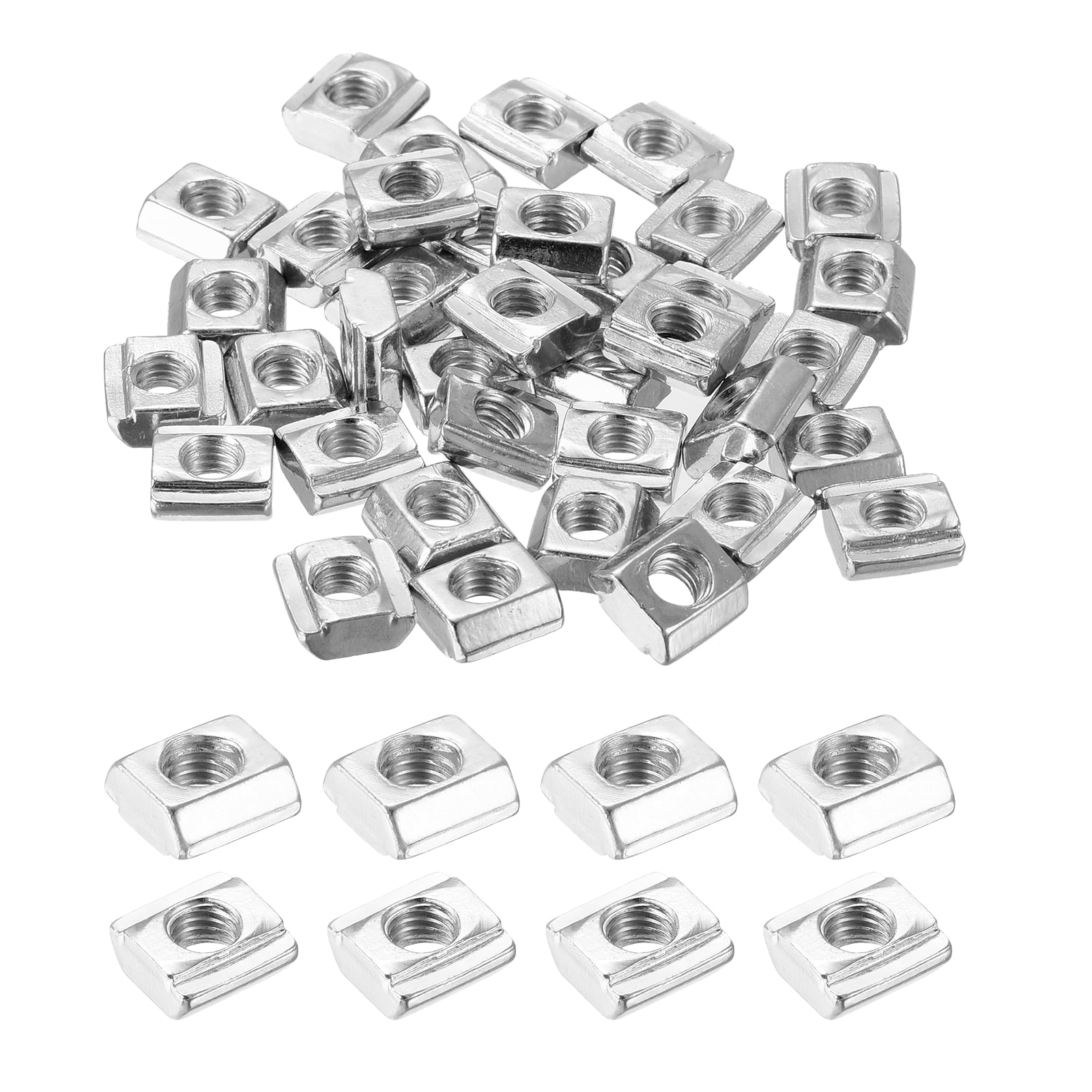 Uxcell 24Pcs M5 T Nuts Tee Sliding Slot Nuts T-Slot Nut for 2020 Series ...