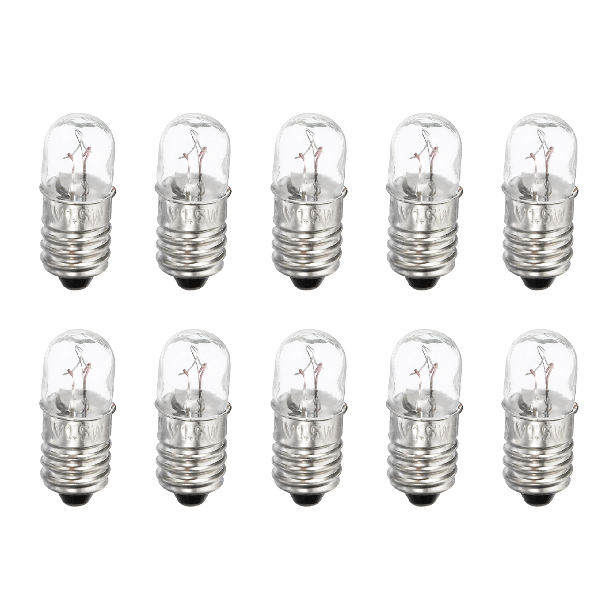 Uxcell 24V/1.5W E10 Warm Yellow Light Mini Incandescent Bulbs with Box ...