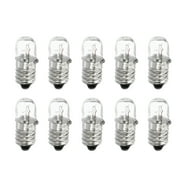 Uxcell 3.8V E10 Warm Yellow Light Mini Incandescent Bulbs with Box 1 ...