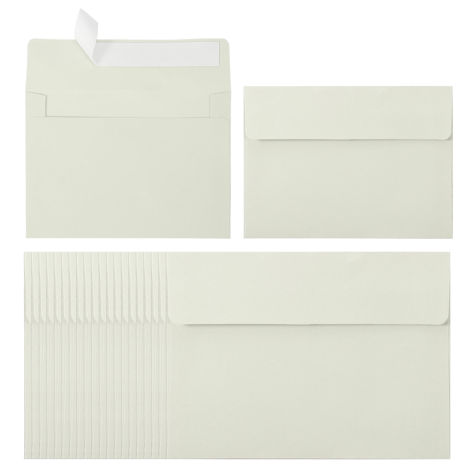 Uxcell 24ack A2 Envelopes, Self Seal Beige Invitation Envelopes for ...